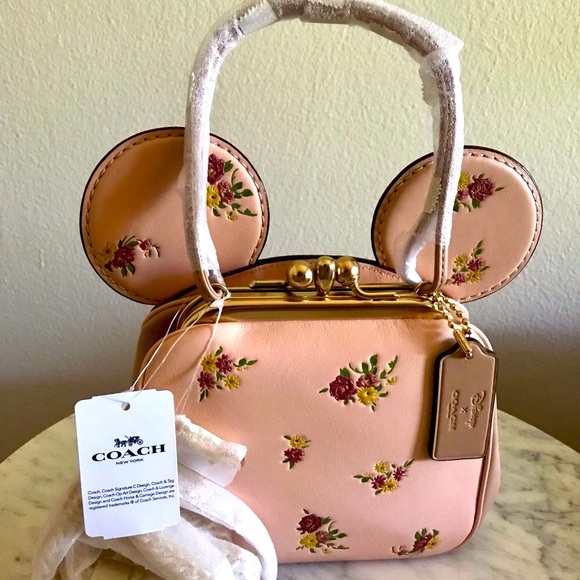 Coach | Bags | Coach Minnie Mouse Vintage Pink Kisslock Bag | Poshmark